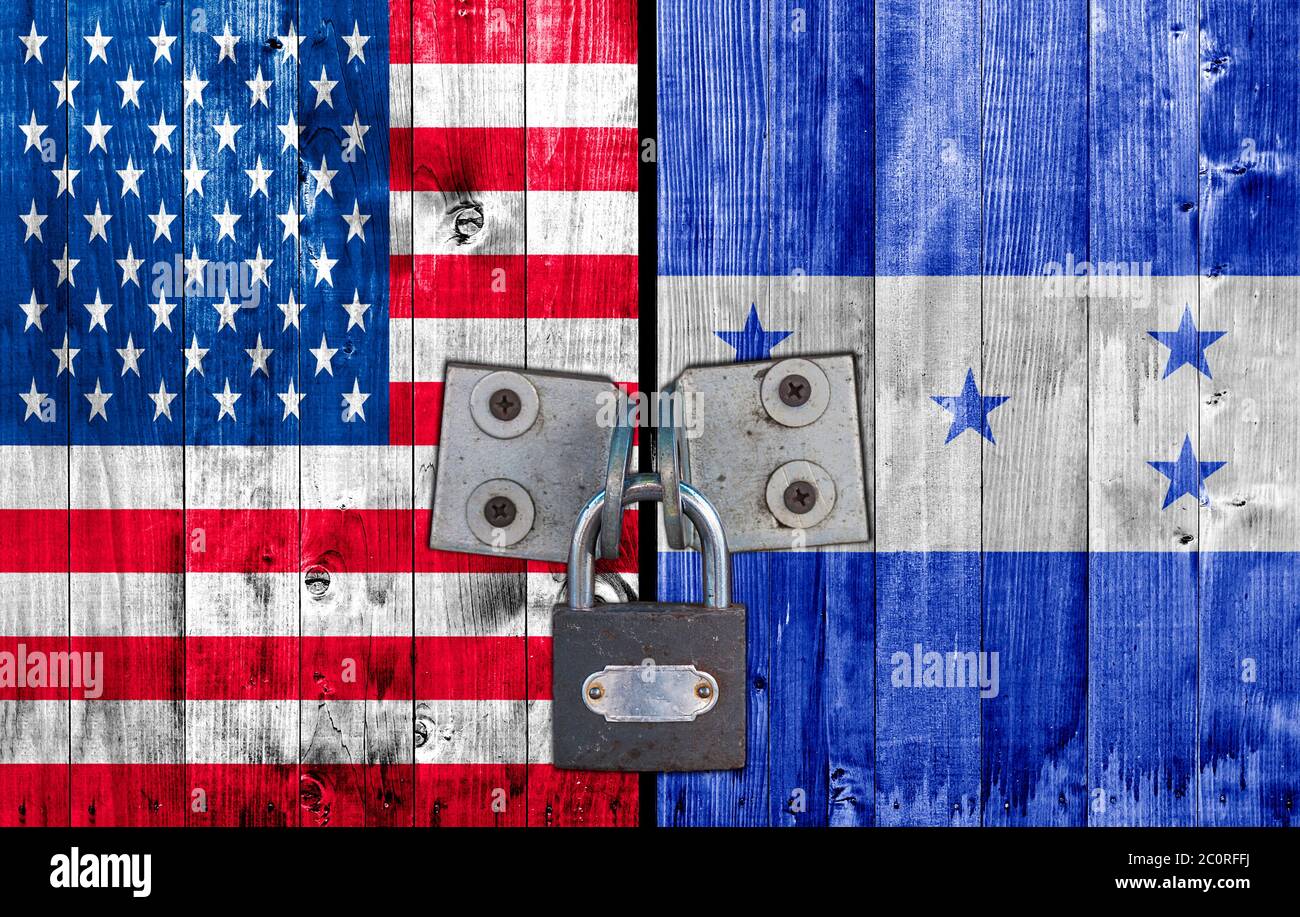Usa and honduras flag hi-res stock photography and images - Alamy