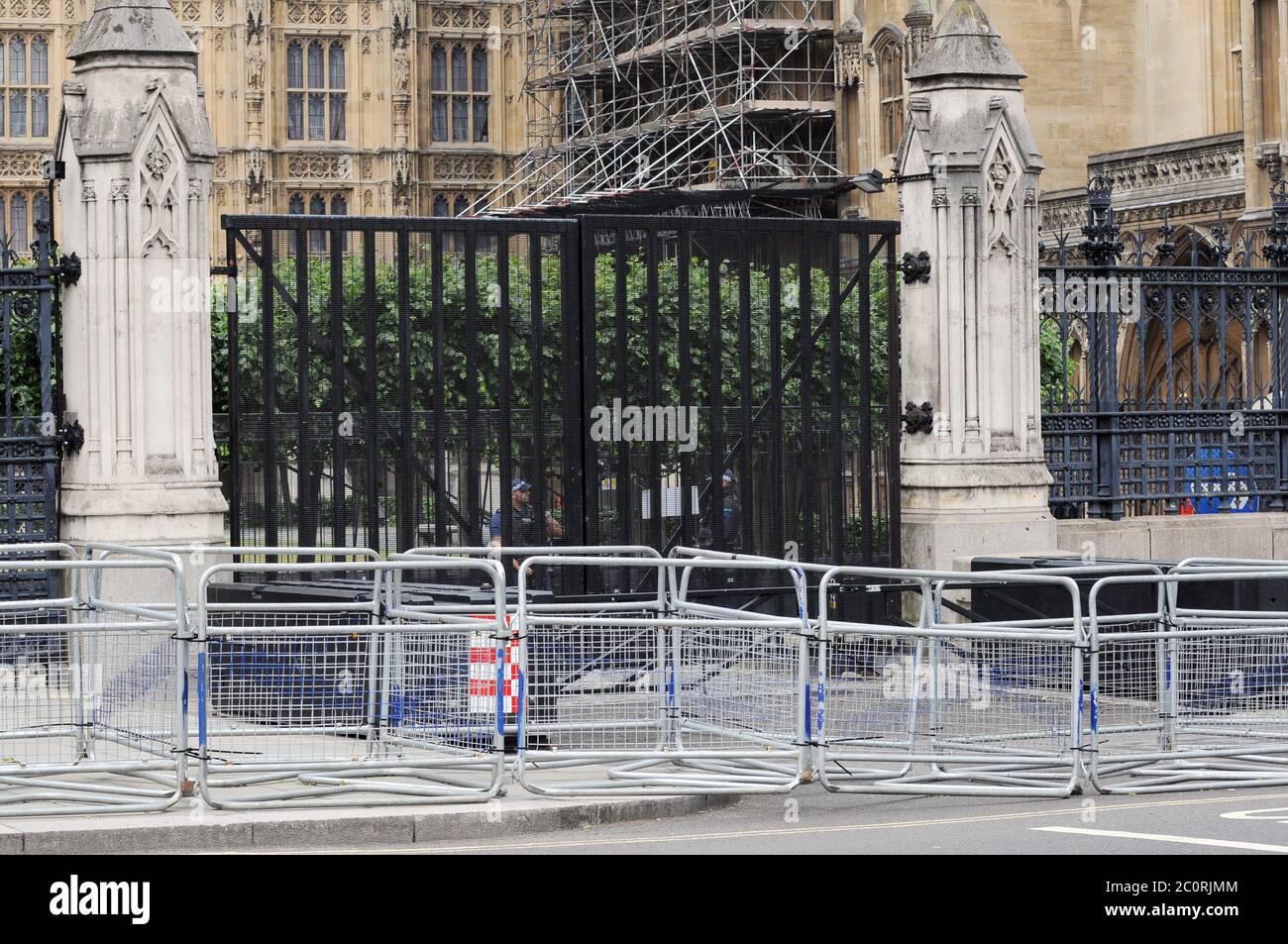 London, UK. 12th June, 2020. Entrance to Houses of Parliament ...