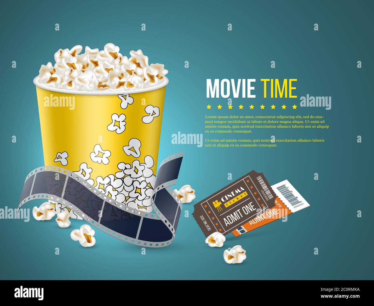 Cinema movie entertainment poster Stock Vector Images - Alamy