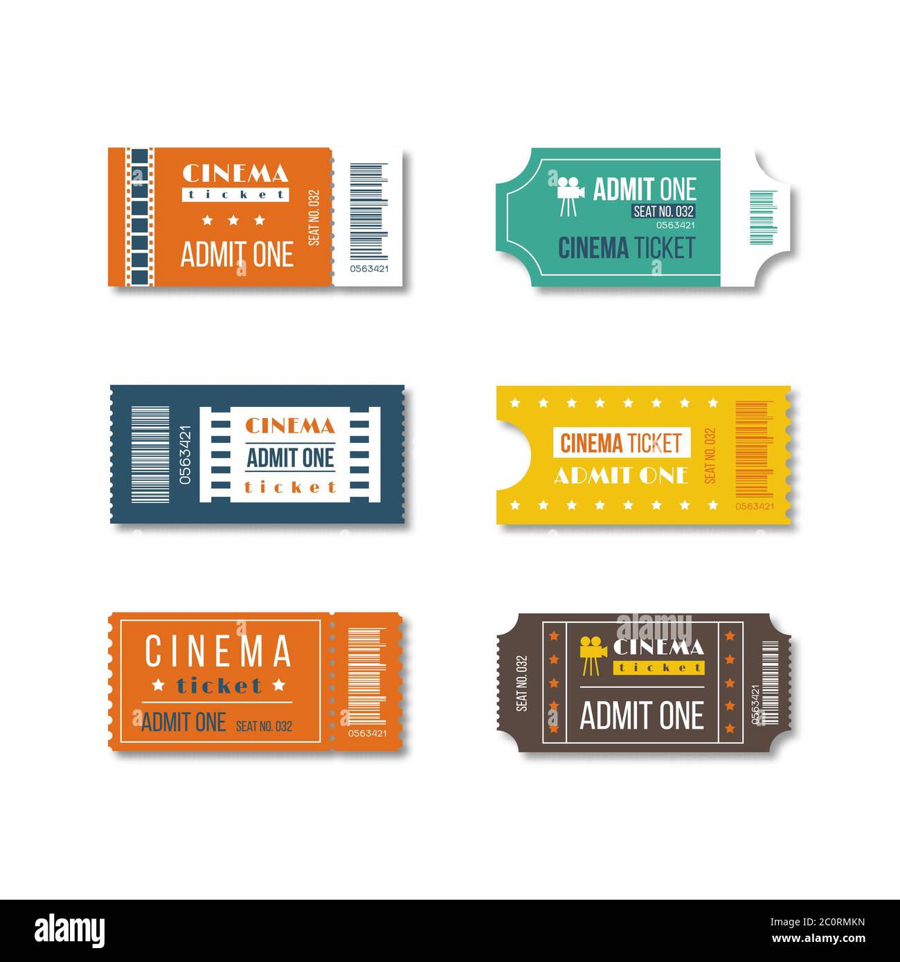 Cinema tickets design Stock Vector Image & Art - Alamy