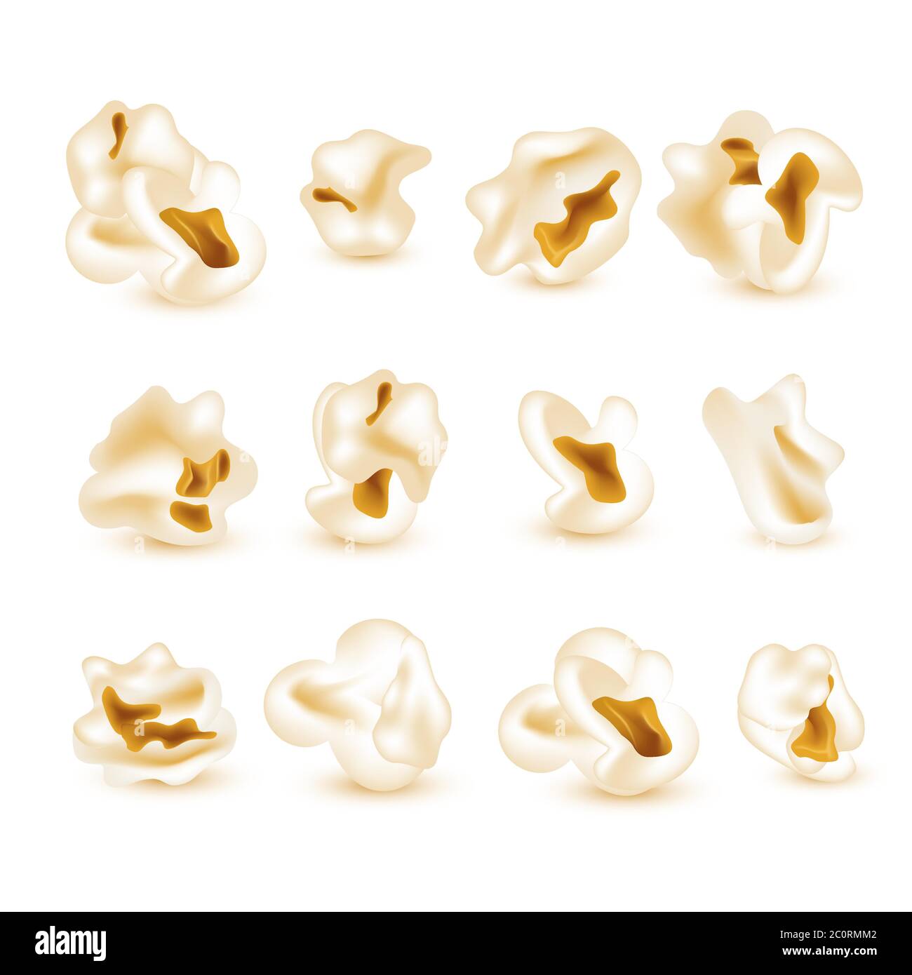 Single popcorn Stock Vector Images - Alamy