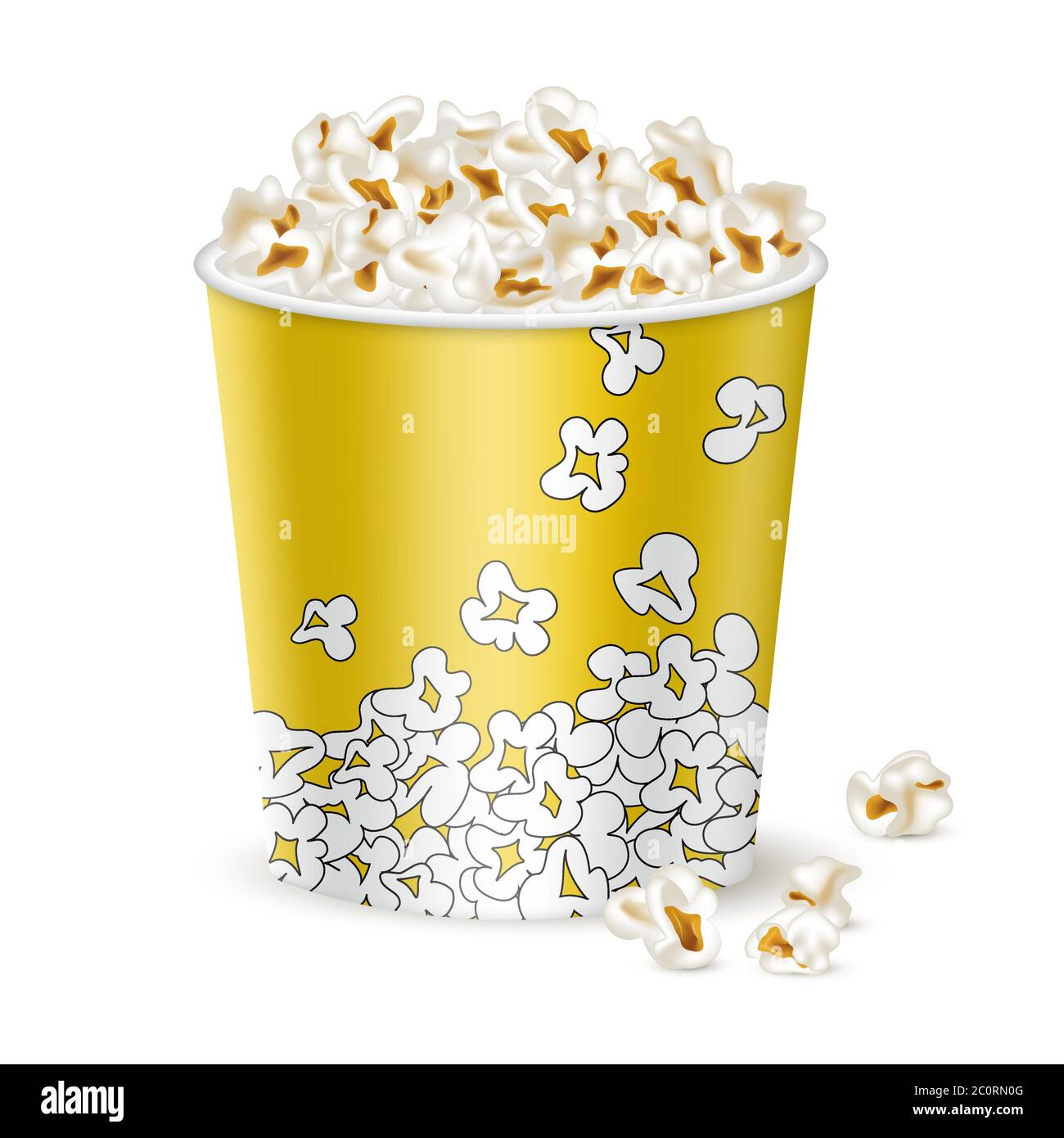 Popcorn tickets cinema icon Stock Vector Images - Alamy