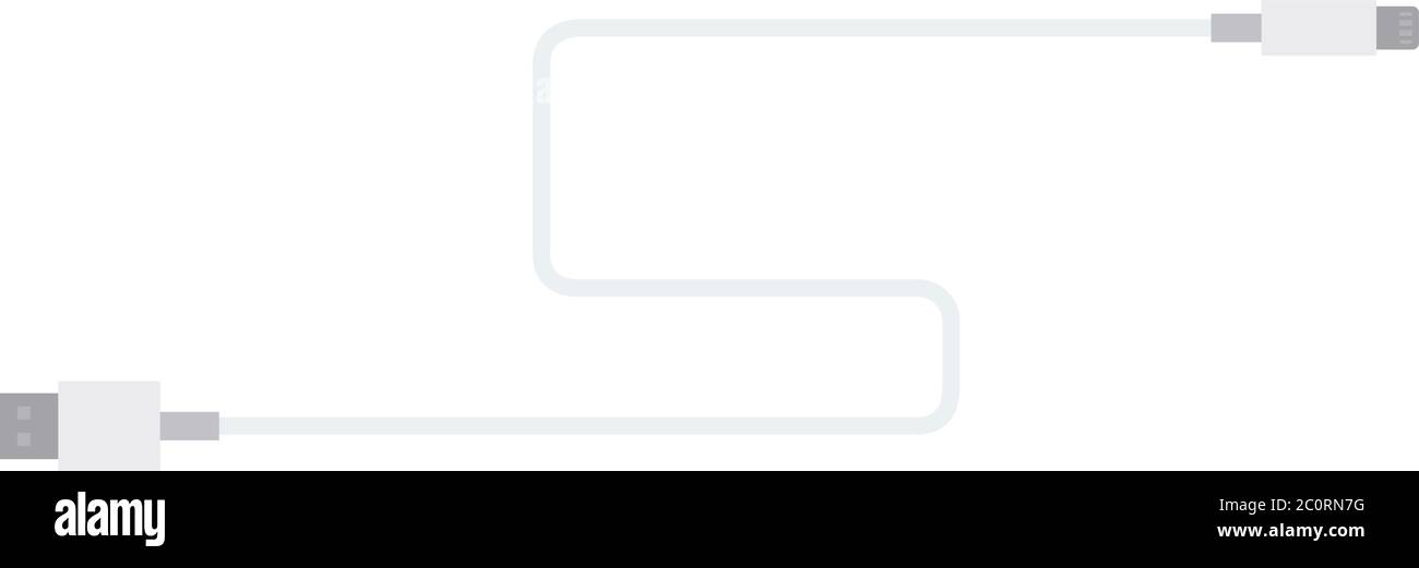 USB cable vector flat isolated Stock Vector Image & Art - Alamy