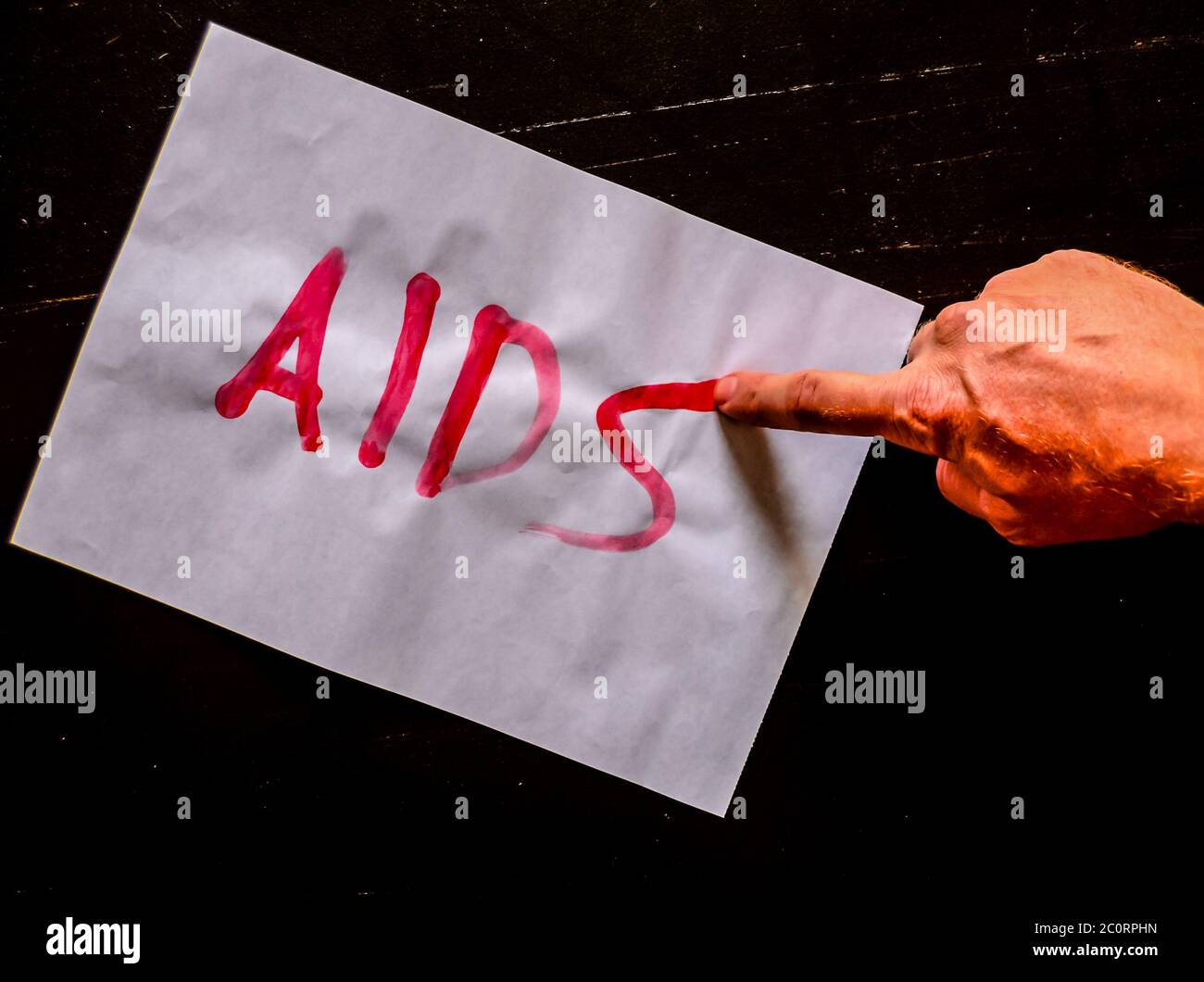 Word Aids Text Stock Photo - Alamy