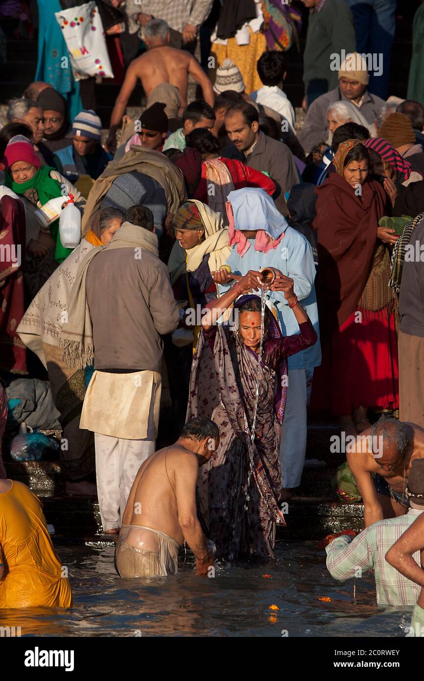 Kumbh Mela, Haridwar, Uttarakhand, India, religion, celebrations Stock ...