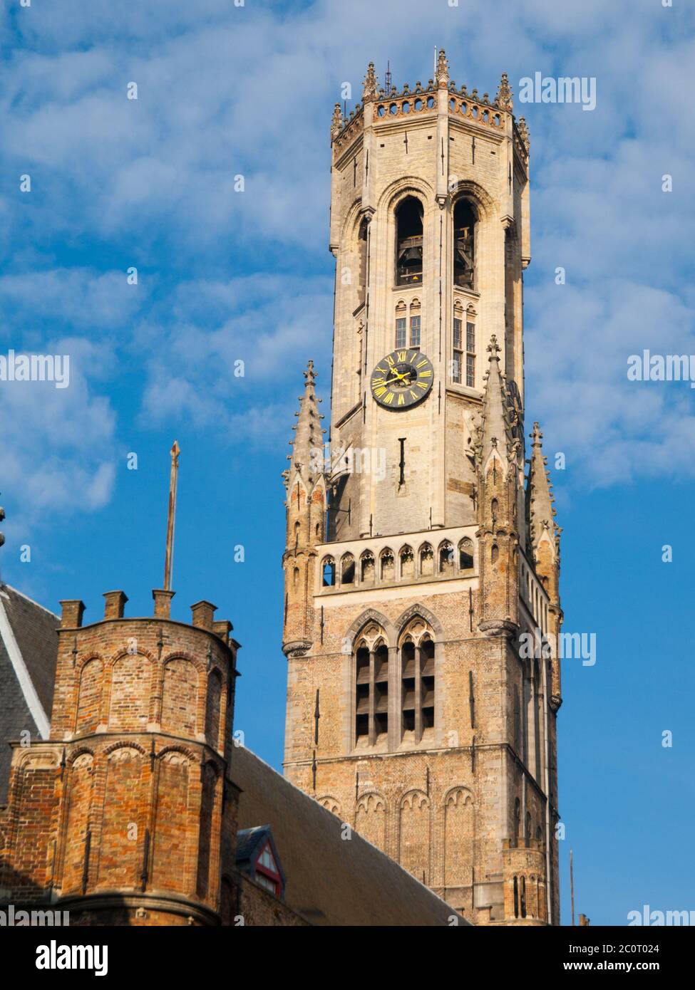 The Belfry Tower of Bruges, or Belfort, is medieval bell tower in the ...
