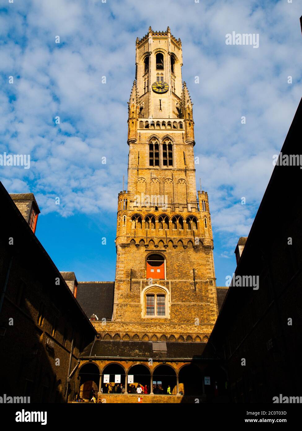 The Belfry Tower of Bruges, or Belfort, is medieval bell tower in the ...