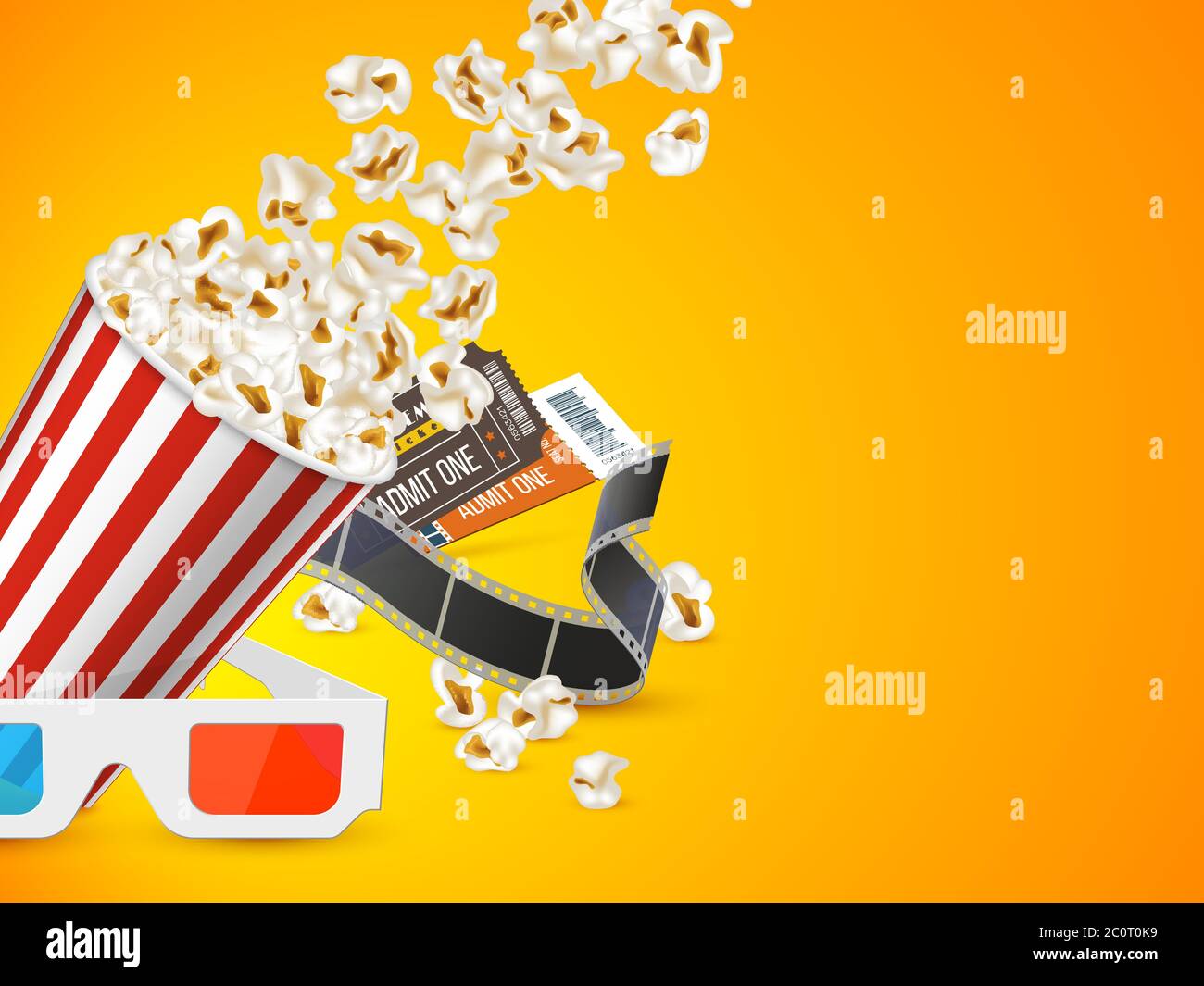 Vintage cinema snack set hi-res stock photography and images - Alamy