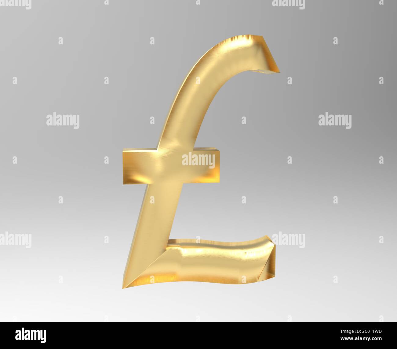 Pound sterling symbol sign isolated GBP symbol 3d render Stock Photo ...