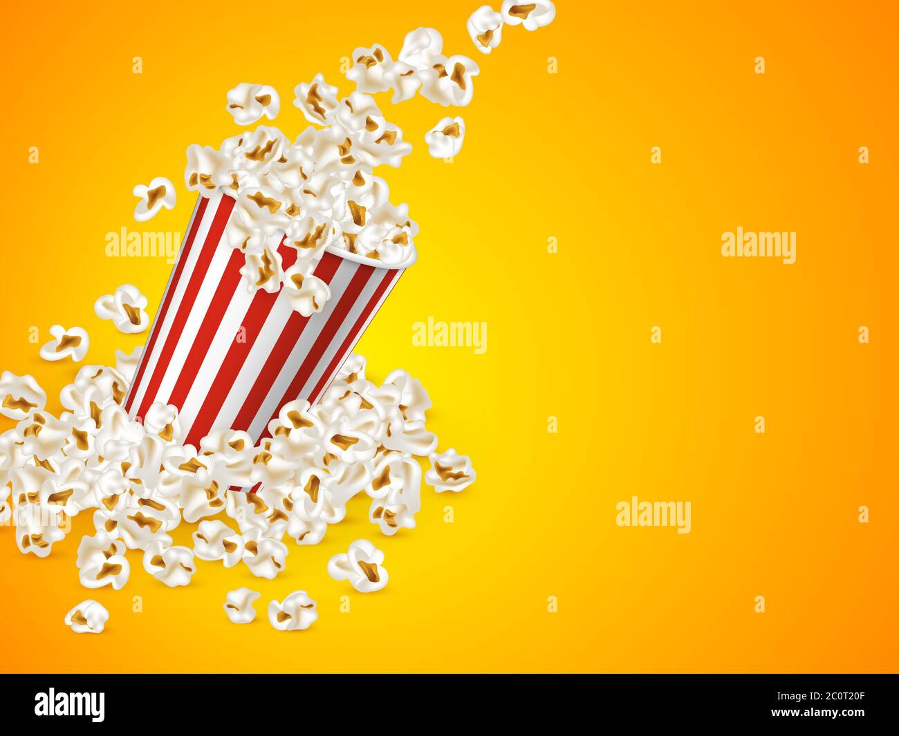 Red popcorn bucket Stock Vector Images - Alamy