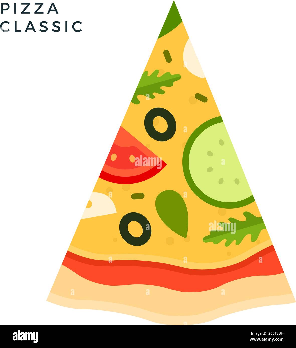 Classic Pizza flat icon vector isolated Stock Vector Image & Art - Alamy