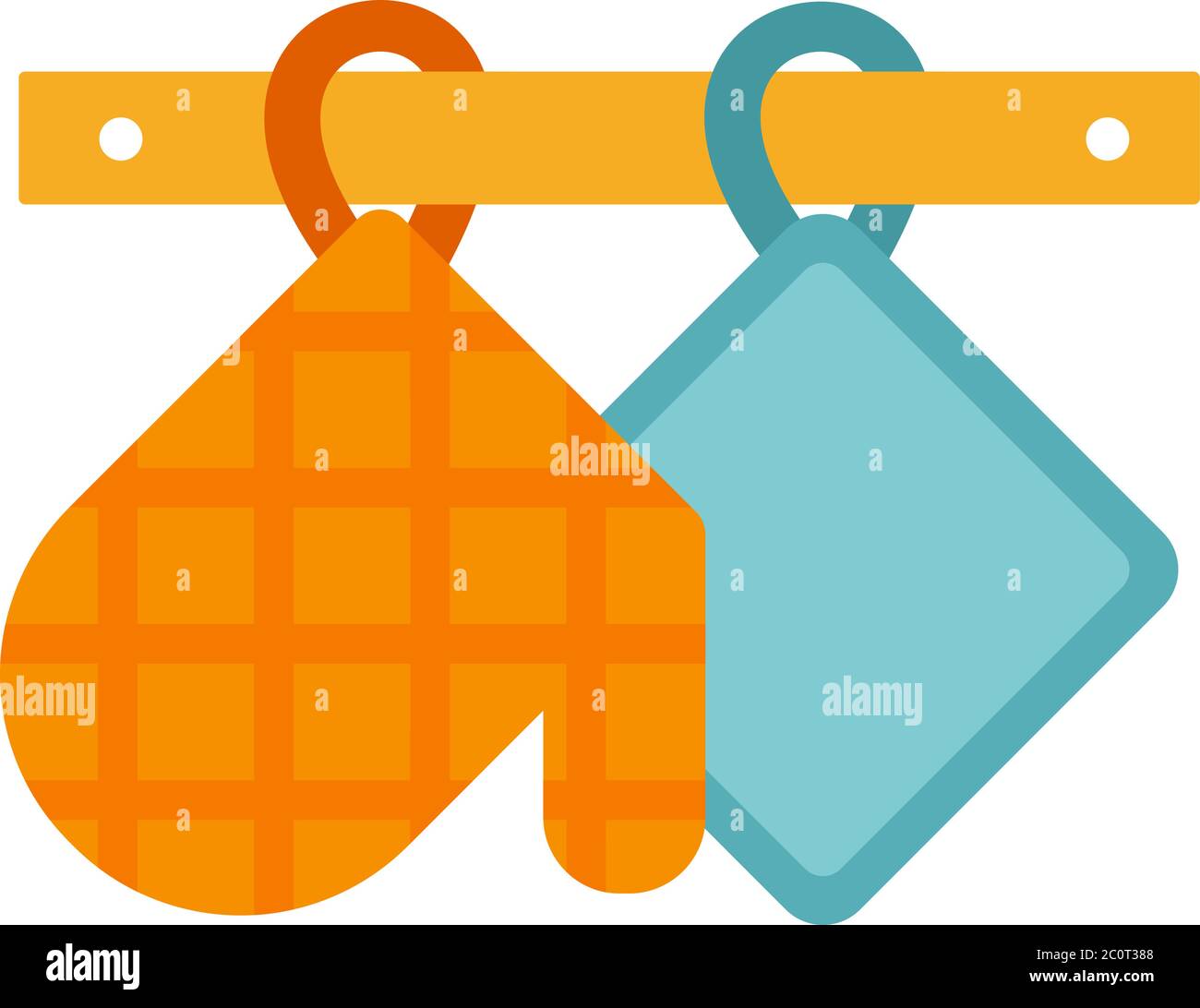 Kitchen pothook for hot vector flat isolated Stock Vector Image & Art ...