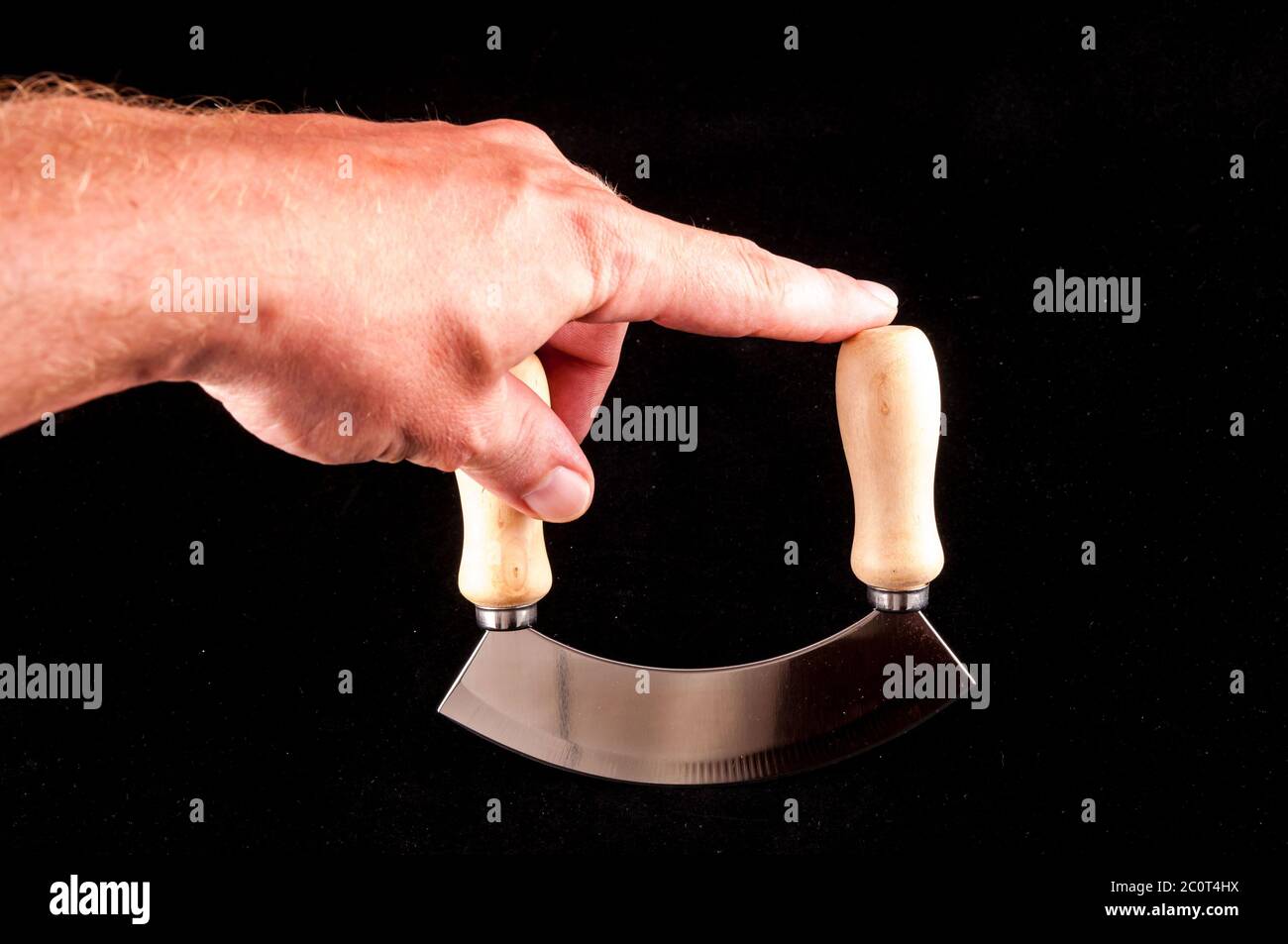 Curved Metallic Knife Tool Stock Photo - Alamy