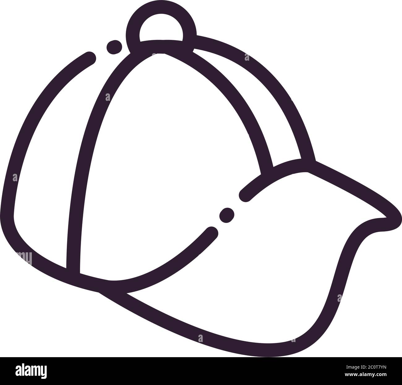 Hat line style icon design, Cloth costume accessory decoration uniform ...