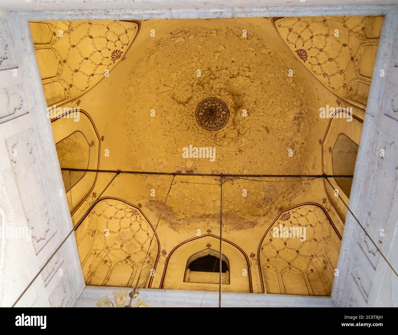 Varanasi, Uttar Pradesh, India - February 2015: The details on the ...