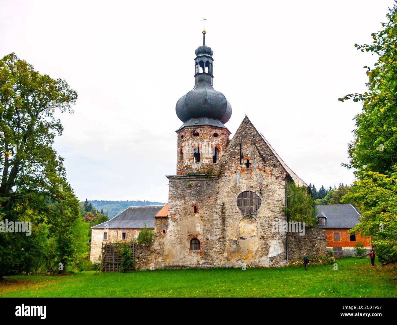 Ruins of Former Augustinian Monastery in Pivon, Czech Republic Stock ...