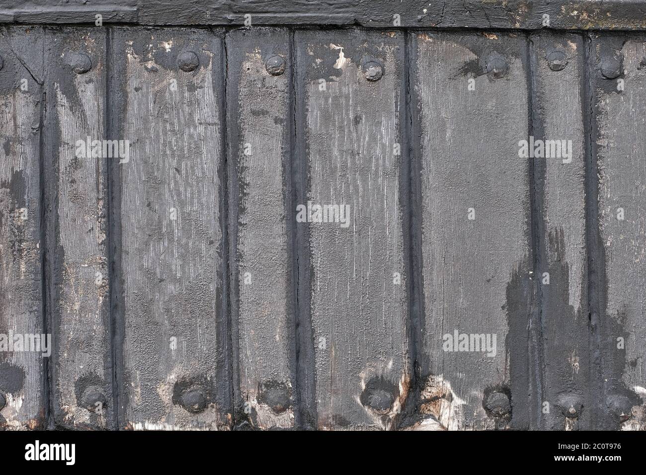 Old wooden cladding of a medieval ship as background Stock Photo - Alamy