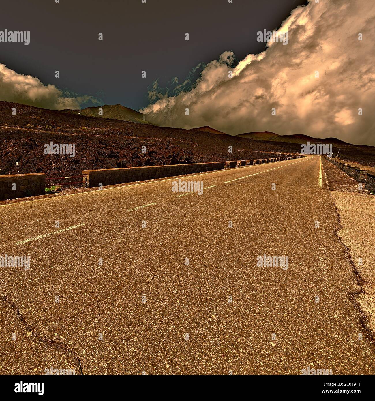 Road to Etna Stock Photo - Alamy