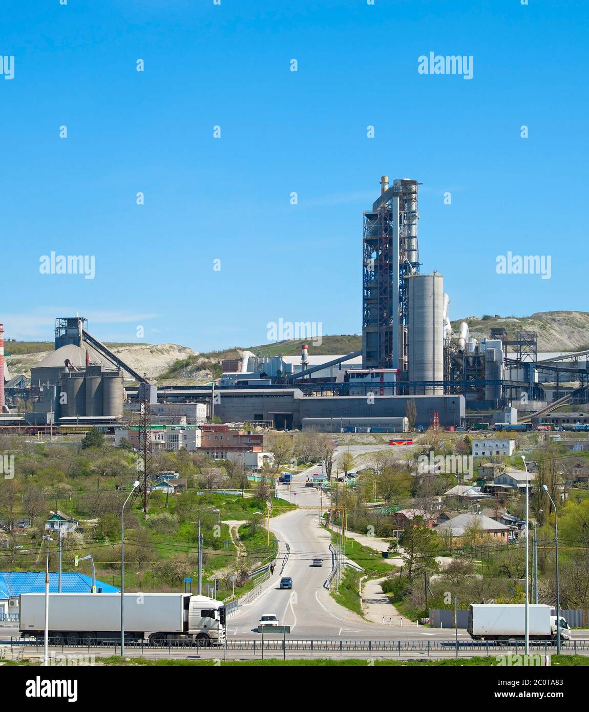 Cement plant high factory structure hi-res stock photography and images ...