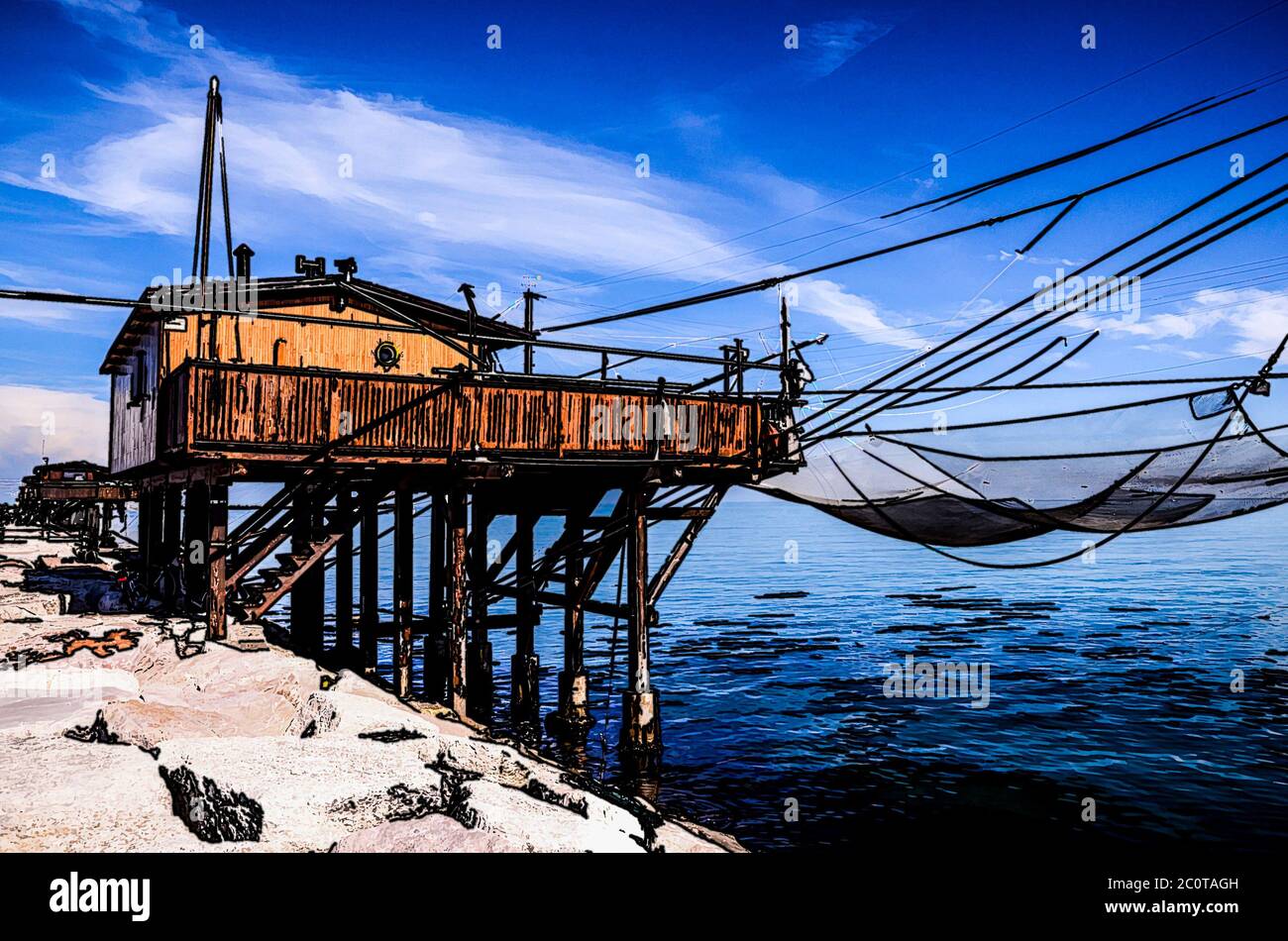 Traditional Fishing House Stock Photo - Alamy