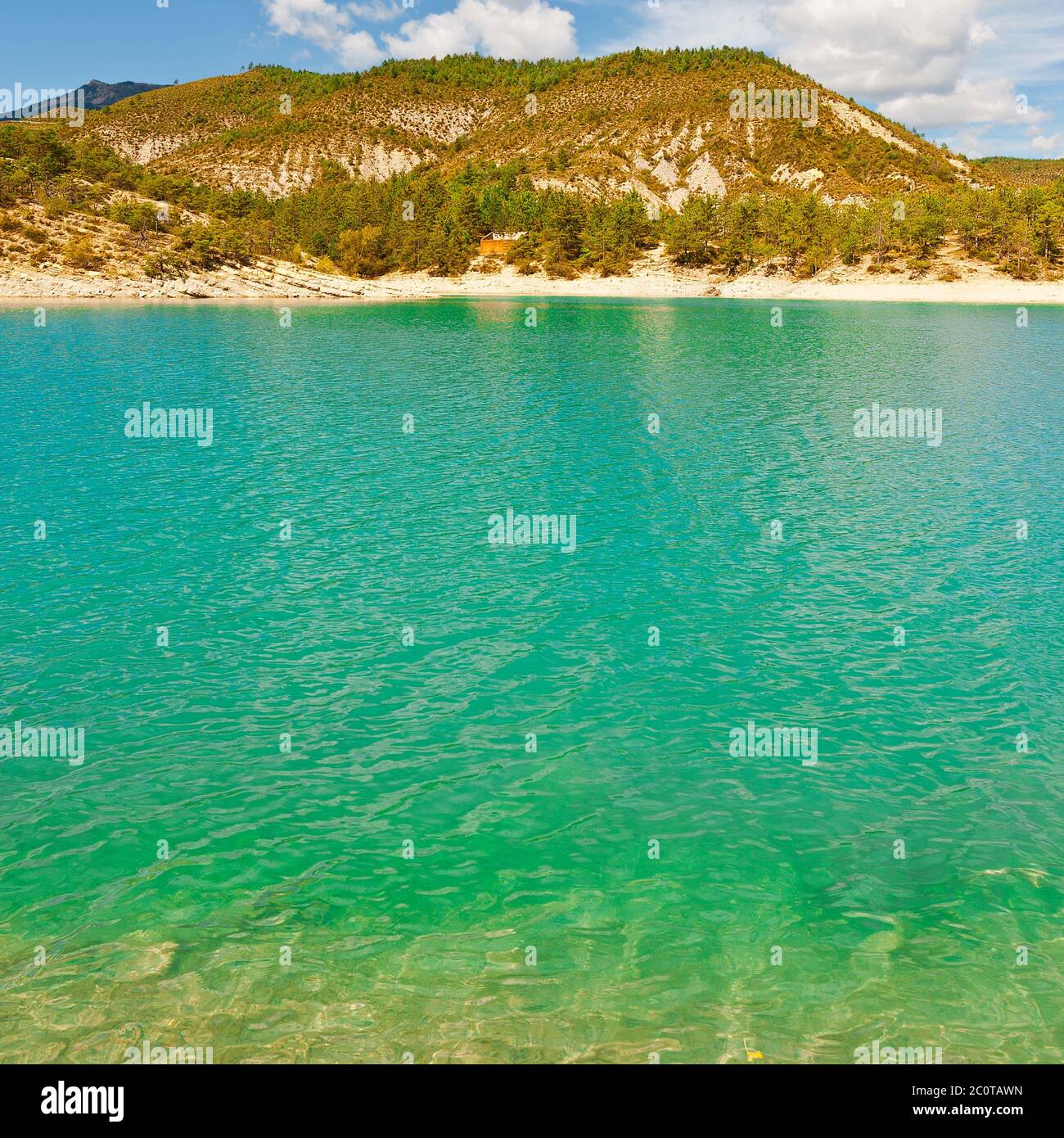 Lake in Alps Stock Photo - Alamy