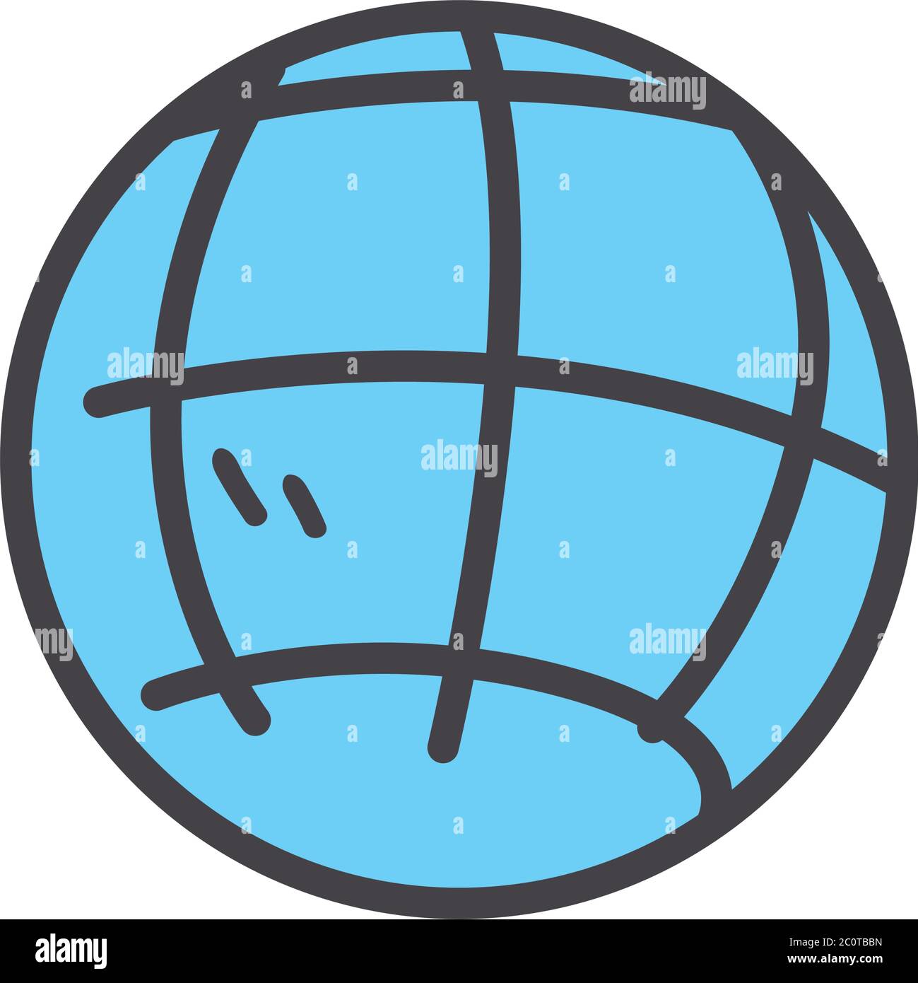 Global Sphere Line And Fill Style Icon Design Communication Internet
