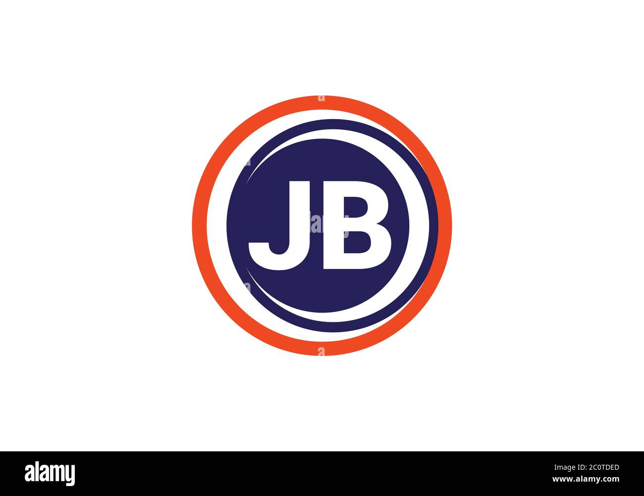 Initial Monogram Letter J B Logo Design Vector Template. JB Letter Logo ...