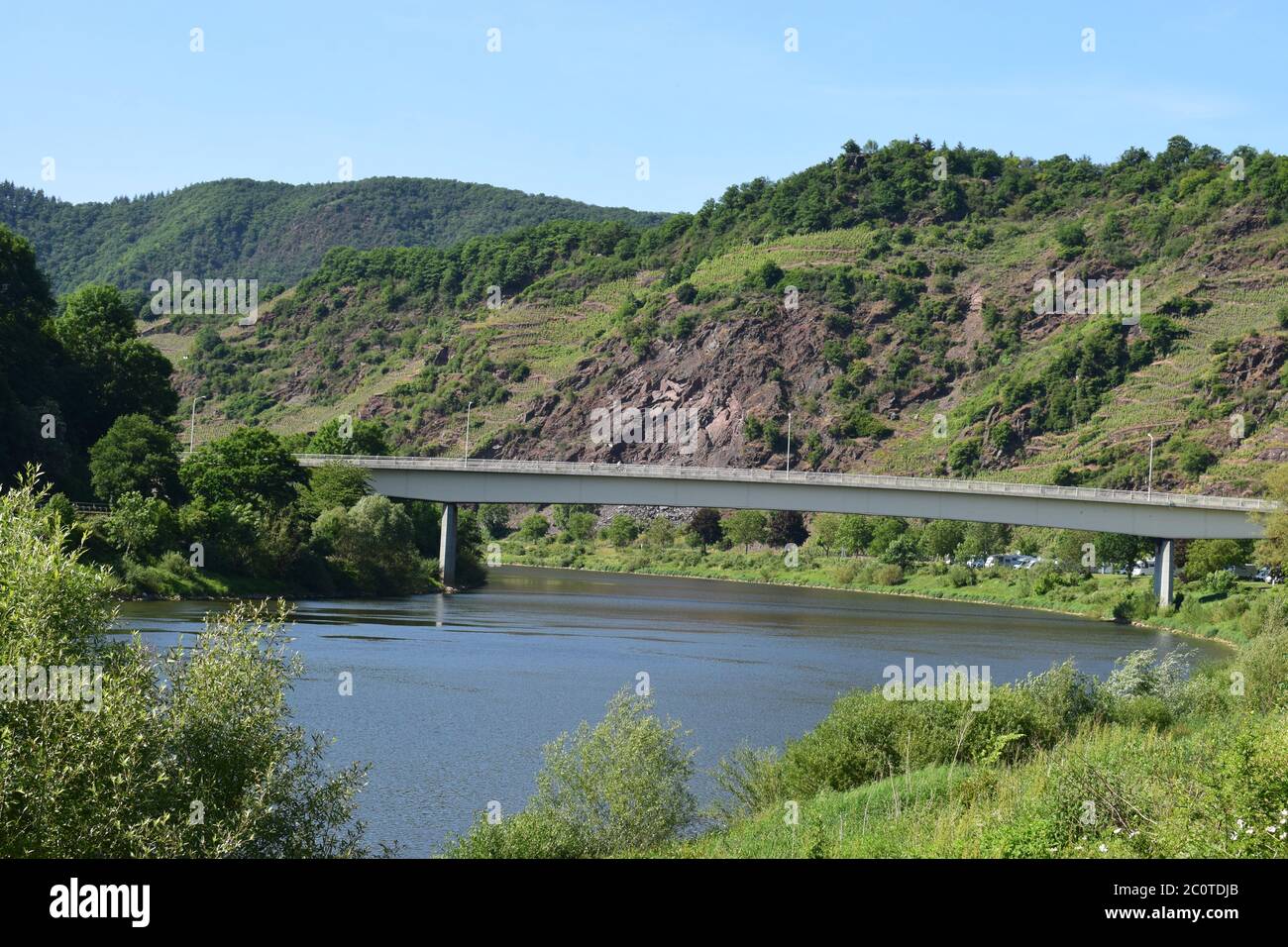 Mosel bridge near Neef and Bremm Stock Photo - Alamy