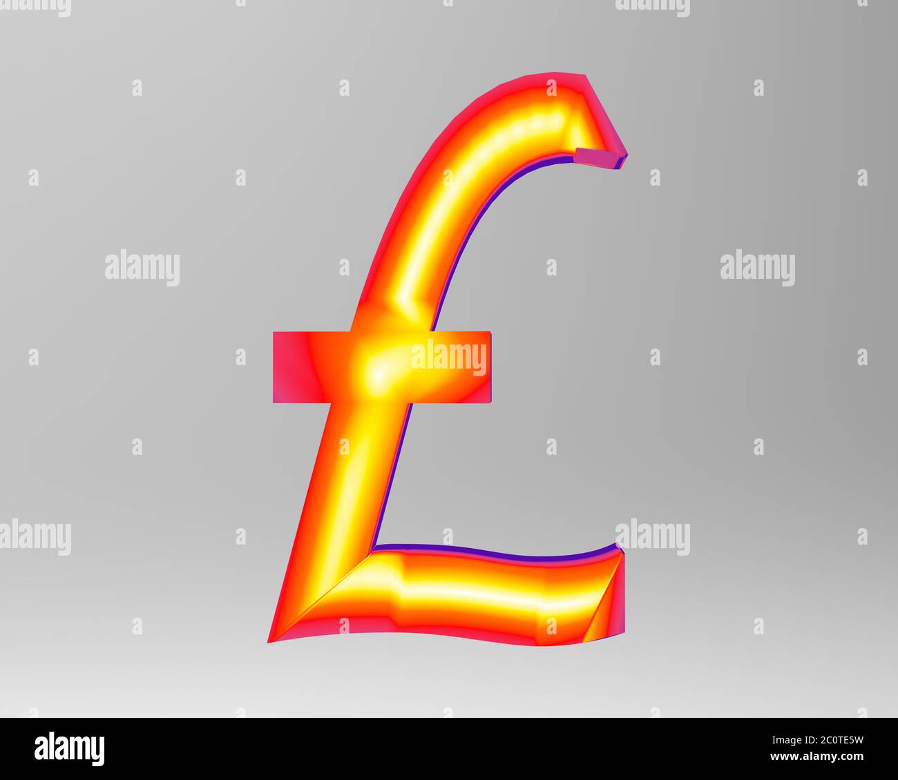 Pound sterling symbol sign isolated GBP symbol 3d render Stock Photo ...
