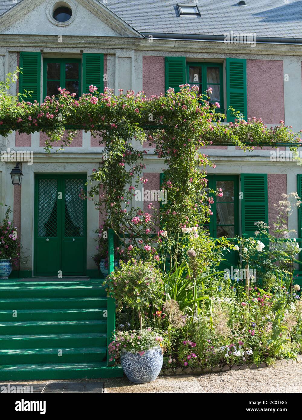 Exterior of Monet's house Stock Photo - Alamy