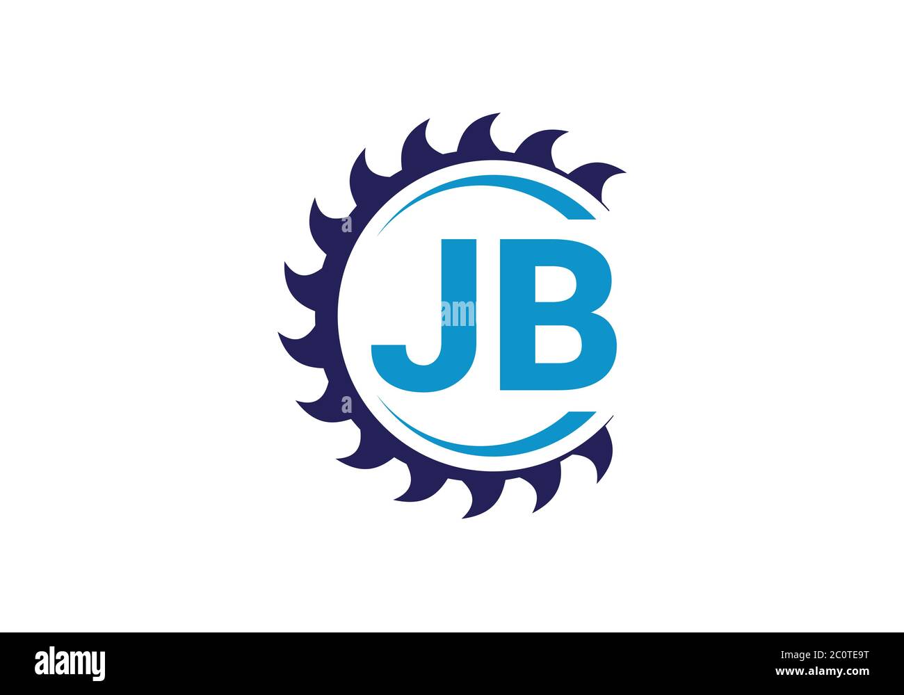Initial Monogram Letter J B Logo Design Vector Template. JB Letter Logo Design Stock Vector ...