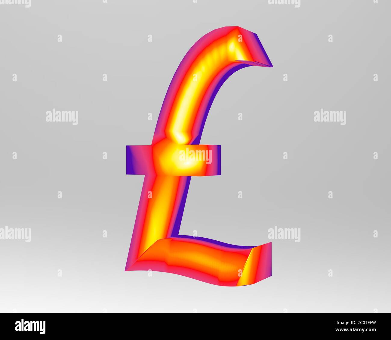 Pound sterling symbol sign isolated GBP symbol 3d render Stock Photo ...