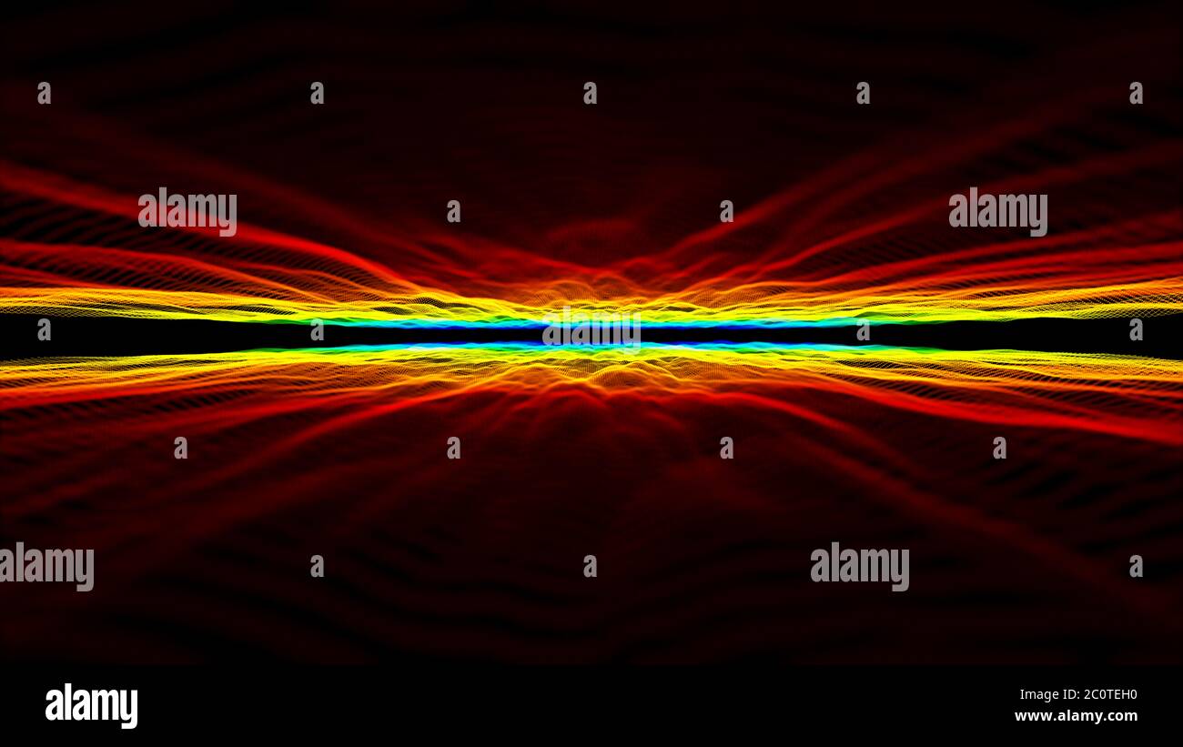 3d abstract horizon in space, background particle Stock Photo - Alamy
