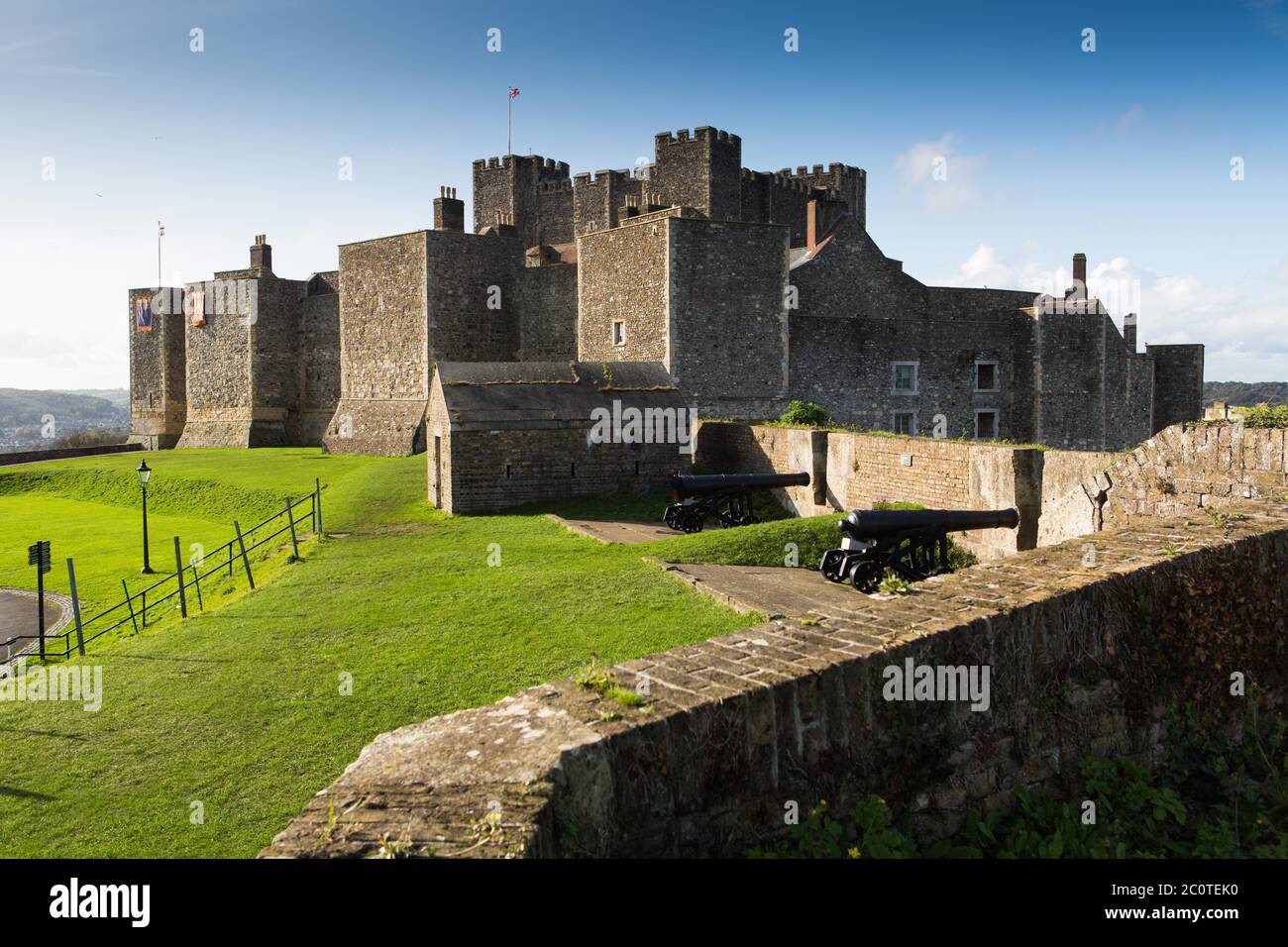 The main castle buildings, Dover Castle Stock Photo - Alamy