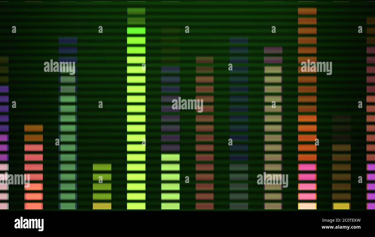 levels vu audio led level meter color Stock Photo - Alamy
