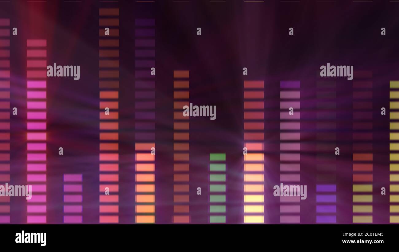 levels vu audio led level meter color Stock Photo - Alamy