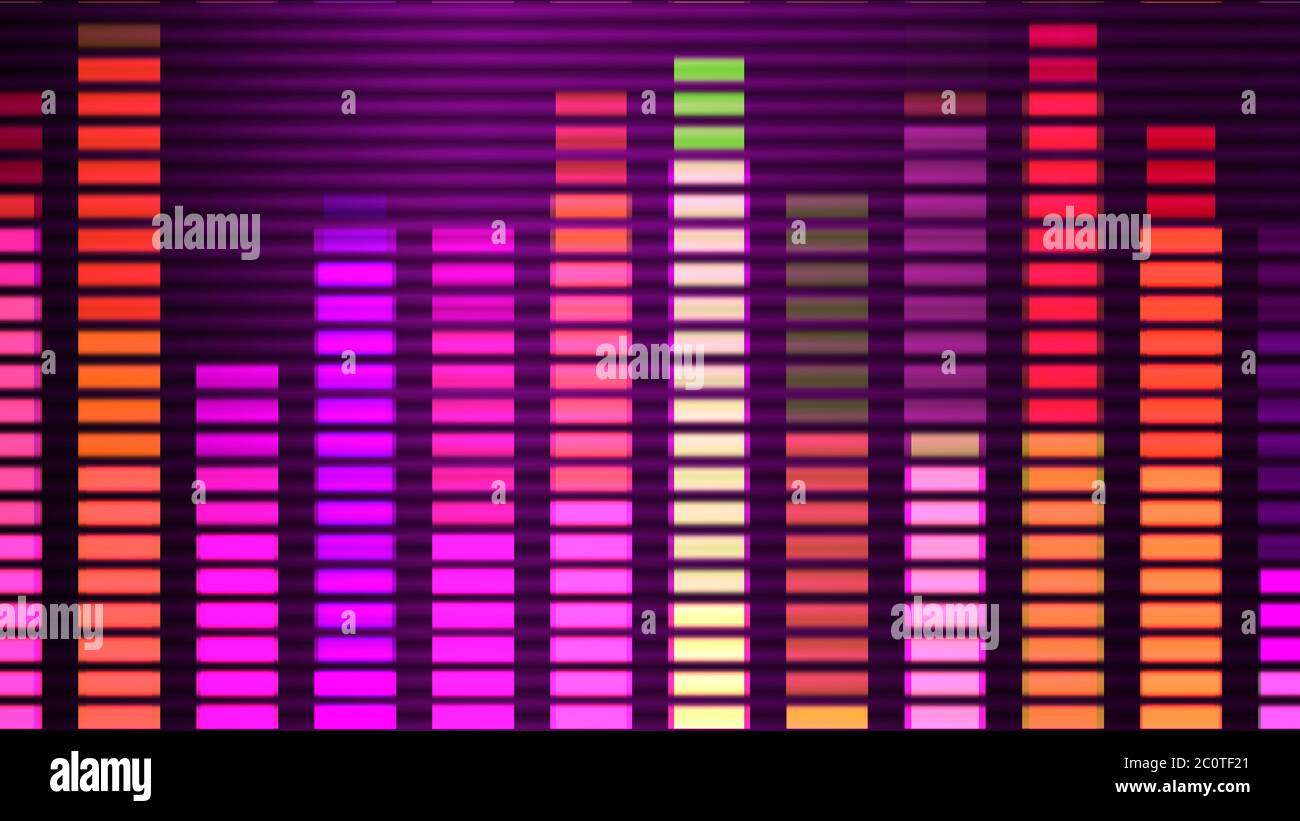 levels vu audio led level meter color Stock Photo - Alamy