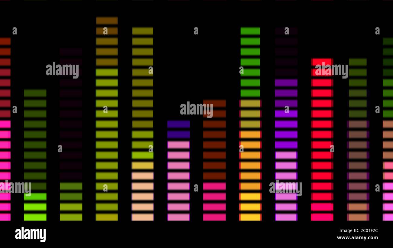 levels vu audio led level meter color Stock Photo - Alamy
