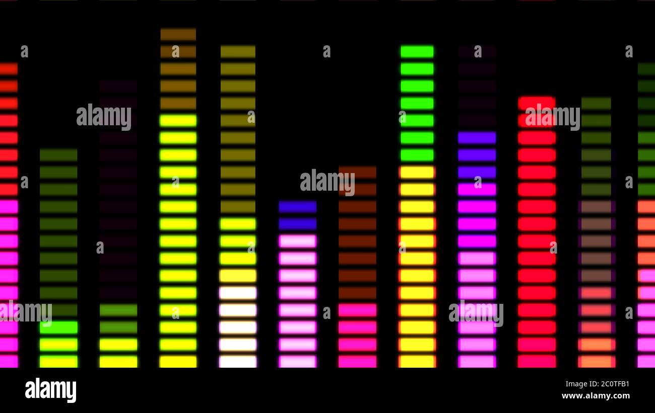 levels vu audio led level meter color Stock Photo - Alamy