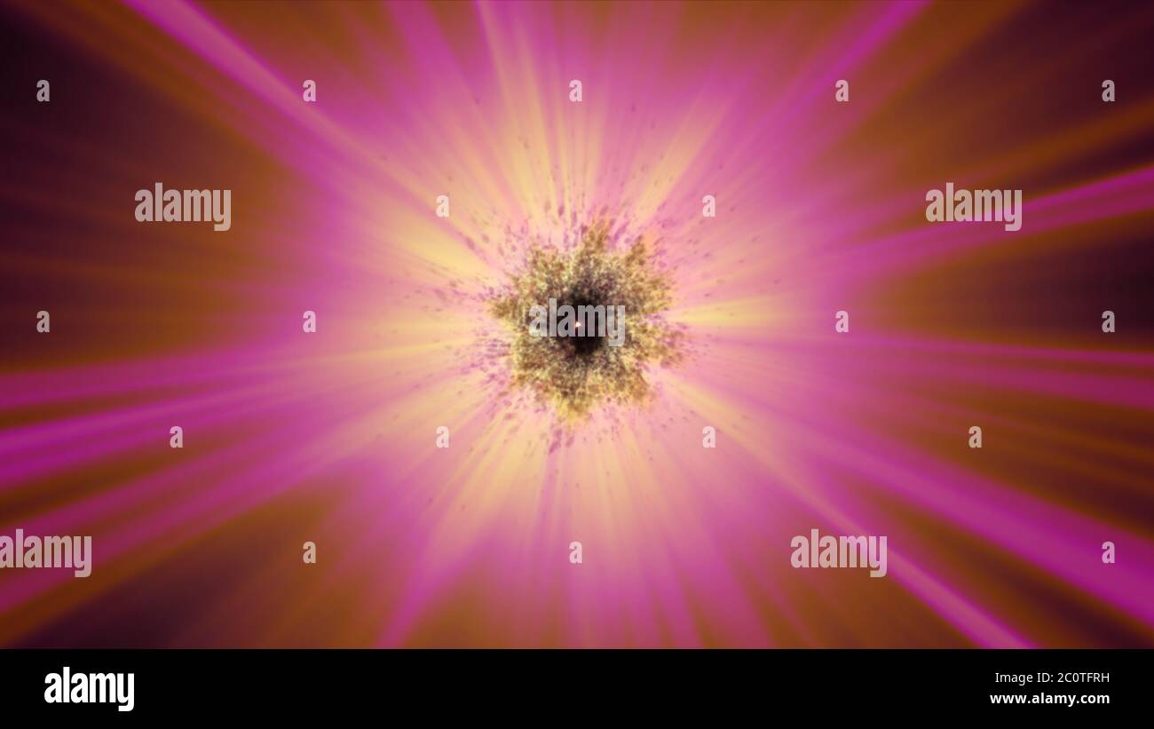 pulse star ray light color in space Stock Photo - Alamy
