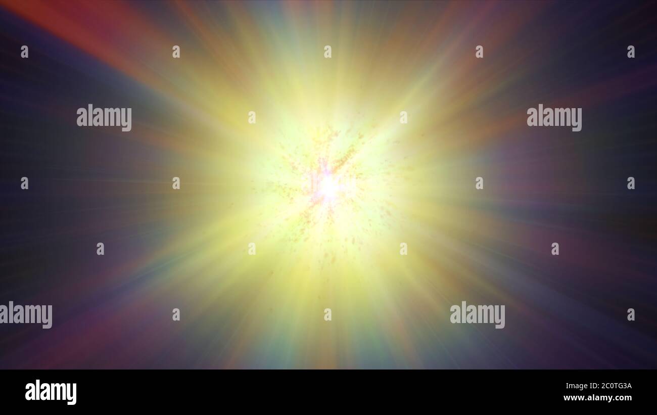 pulse star ray light color in space Stock Photo - Alamy