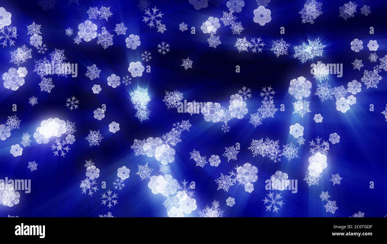 winter snow flakes fall down, background card Stock Photo - Alamy