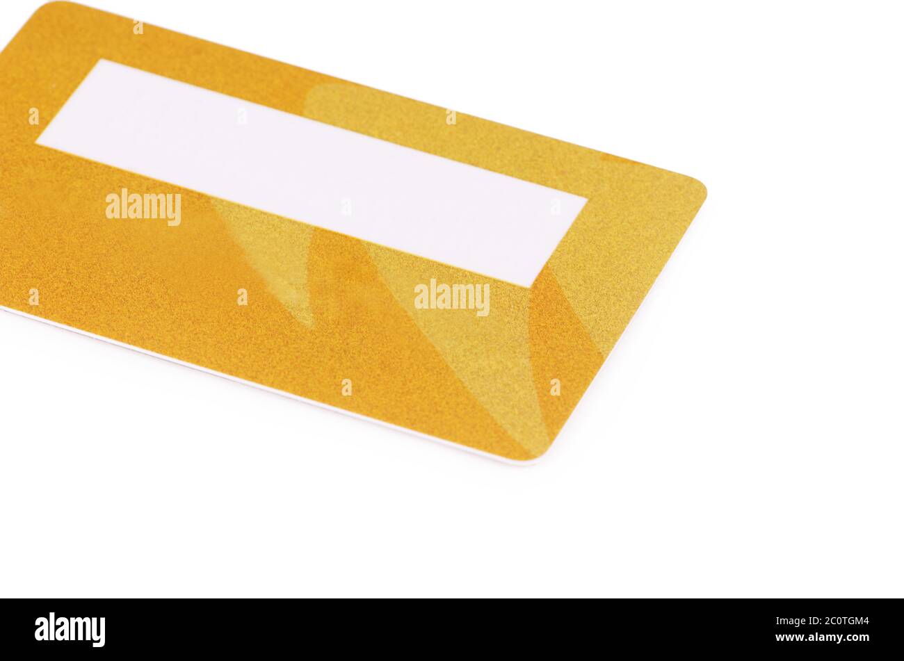 Plastic card isolated on white background Stock Photo - Alamy