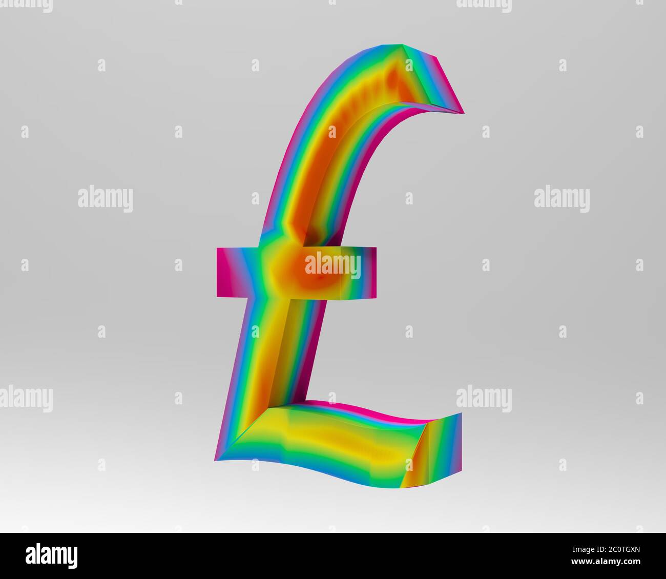 Pound sterling symbol sign isolated GBP symbol 3d render Stock Photo ...