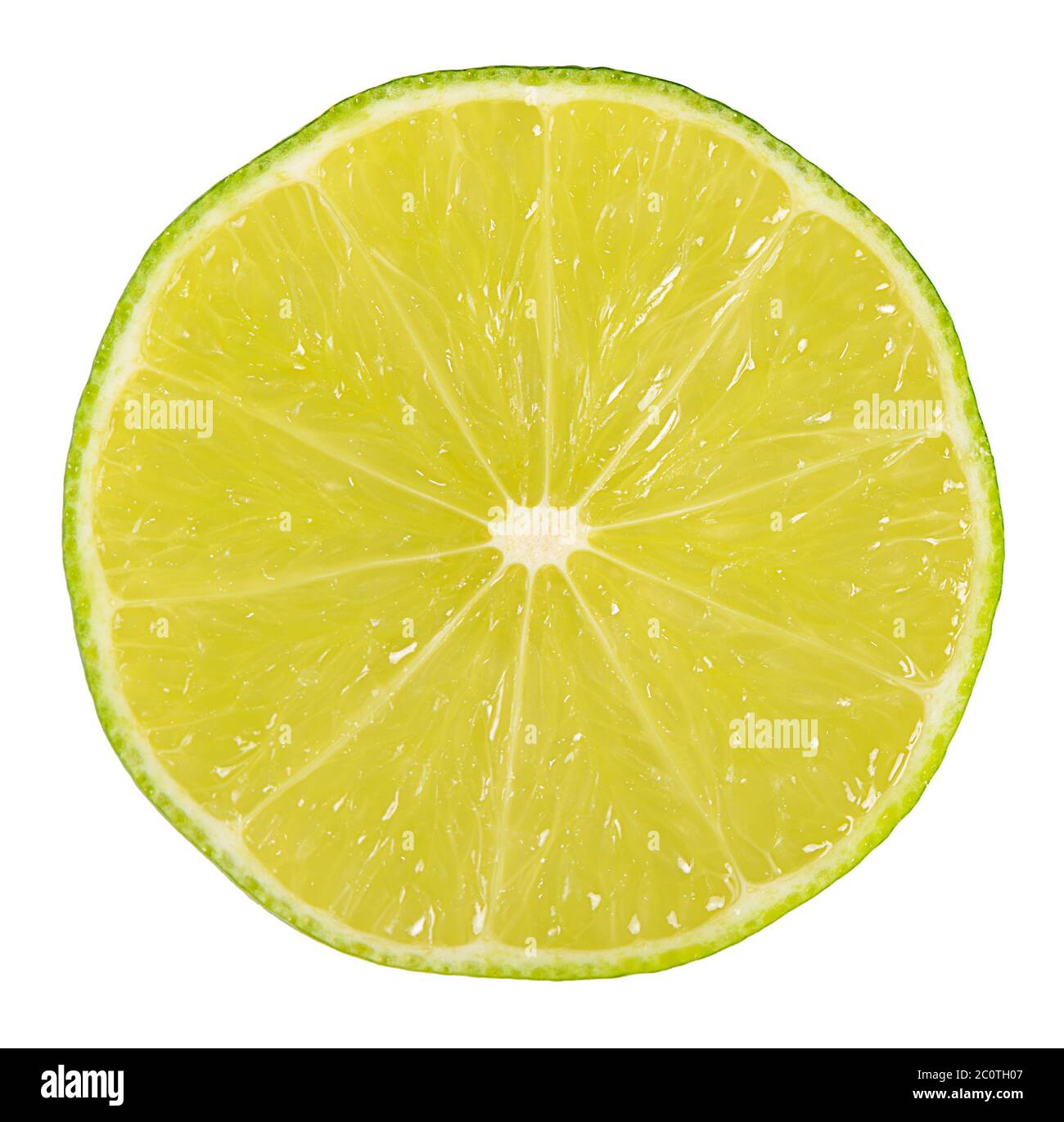 Sliced lime path isolated Cut Out Stock Images & Pictures - Alamy