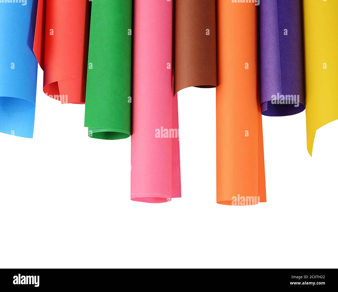 Set of a color paper close up Stock Photo - Alamy