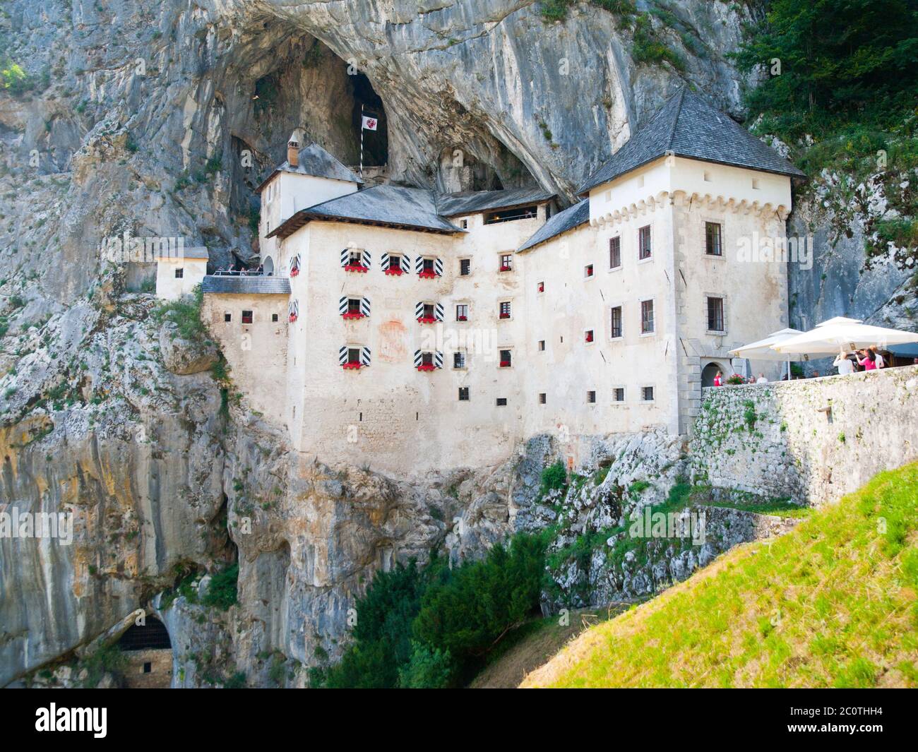 Predjama Castle built in the cave, Slovenia Stock Photo - Alamy