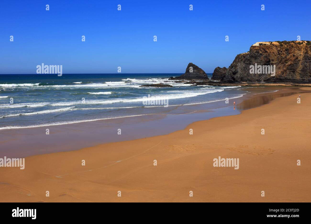 Portugal South-West Alentejo and Vicentine Coast Natural Park cliff top ...