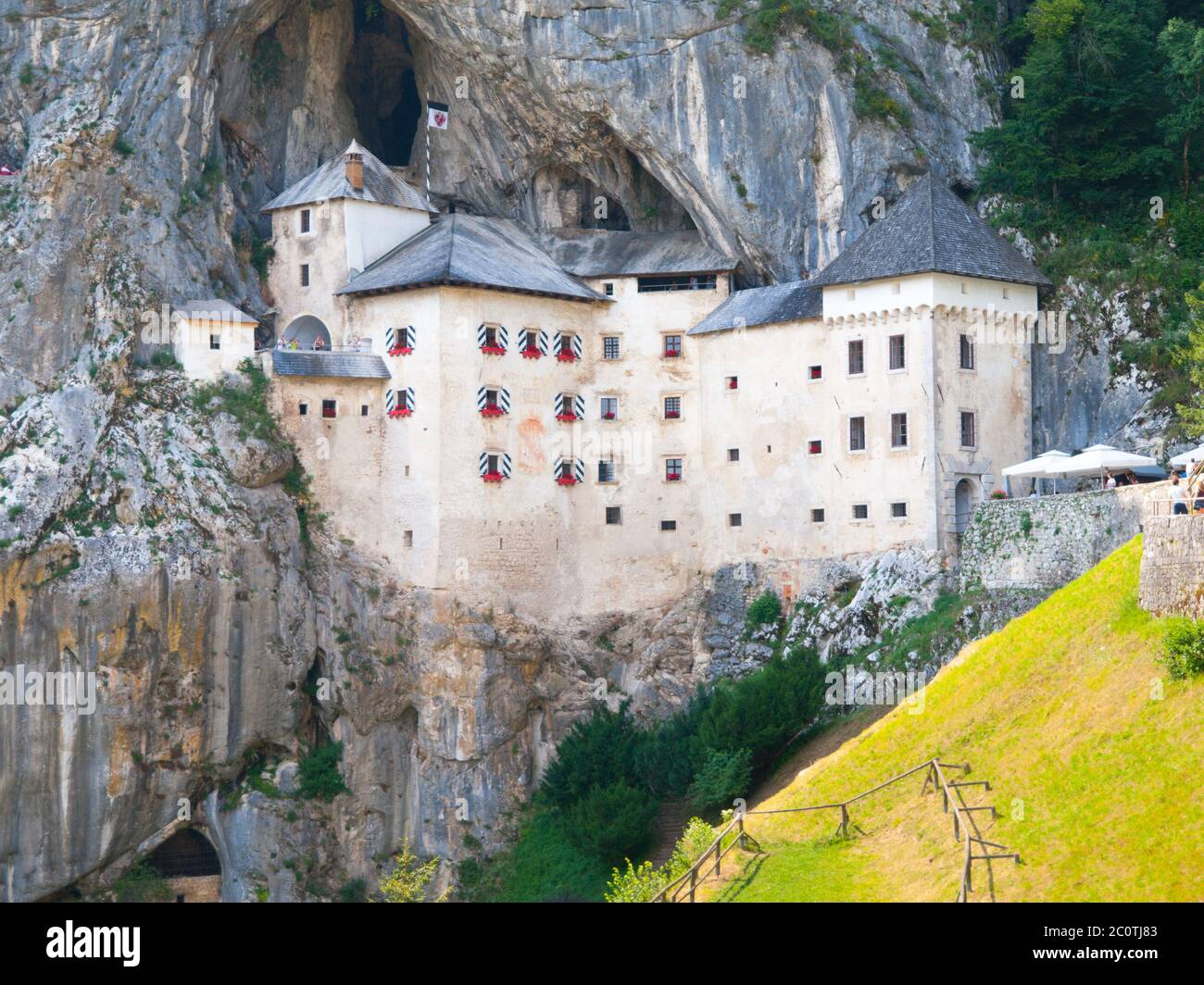 Predjama Castle built in the cave, Slovenia Stock Photo - Alamy