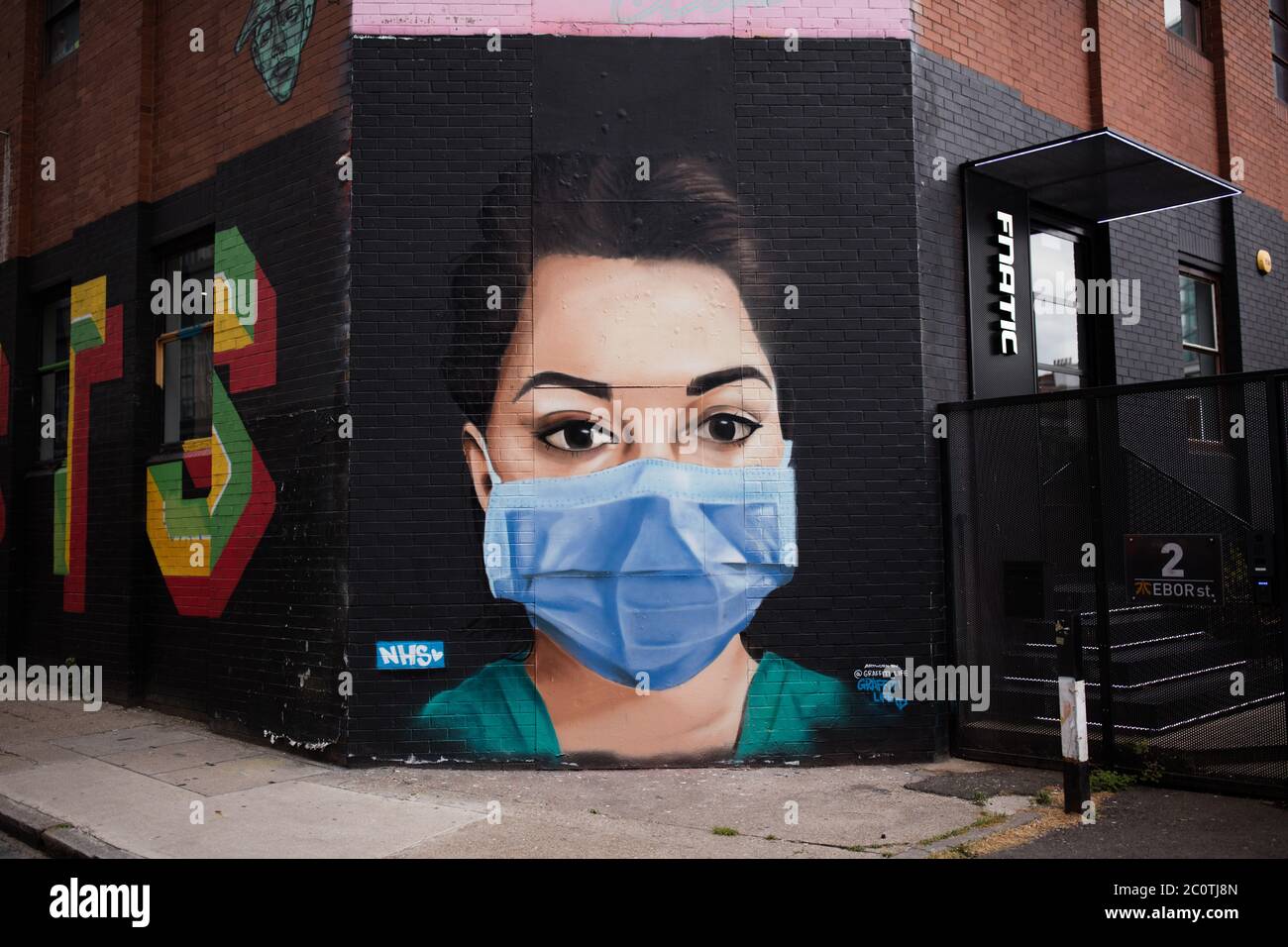 Coronavirus graffiti artwork by Graffiti Life on a wall in Shoreditch ...